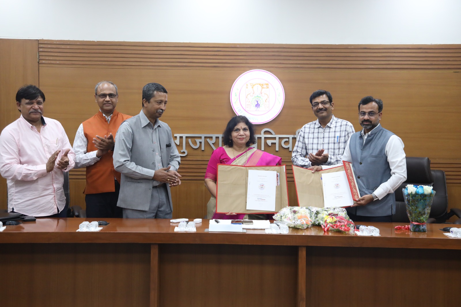 MoU with Gujarat University in the presence of Hon. Vice Chancellor Dr ...